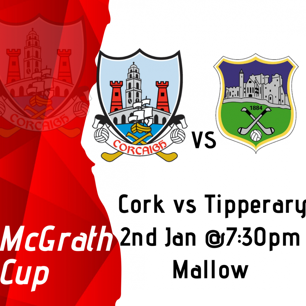 Cork football team to play Tipperary in McGrath Cup – Cork GAA
