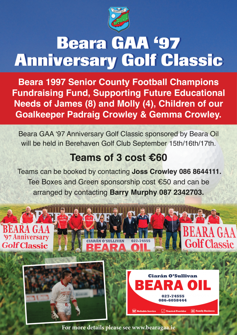 Beara GAA 1997 Anniversary Golf Classic – Cork GAA