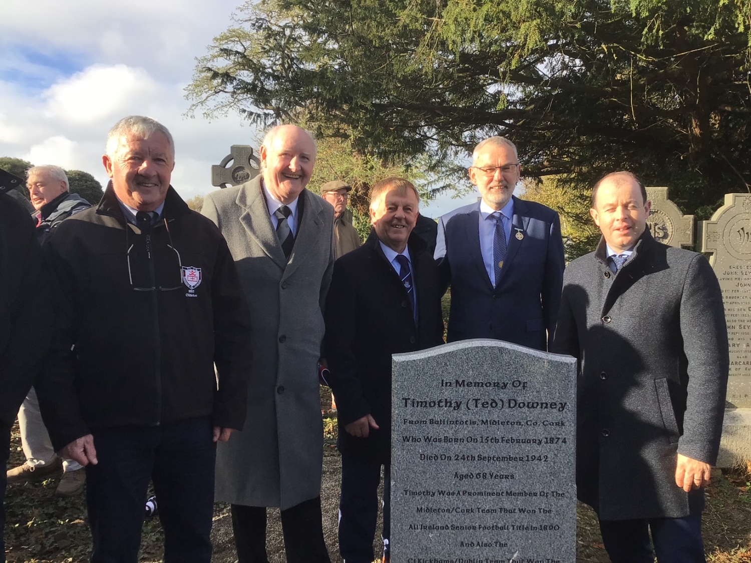 Memorial to Timothy ‘Ted’ Downey erected in Glasnevin Cemetery – Cork GAA