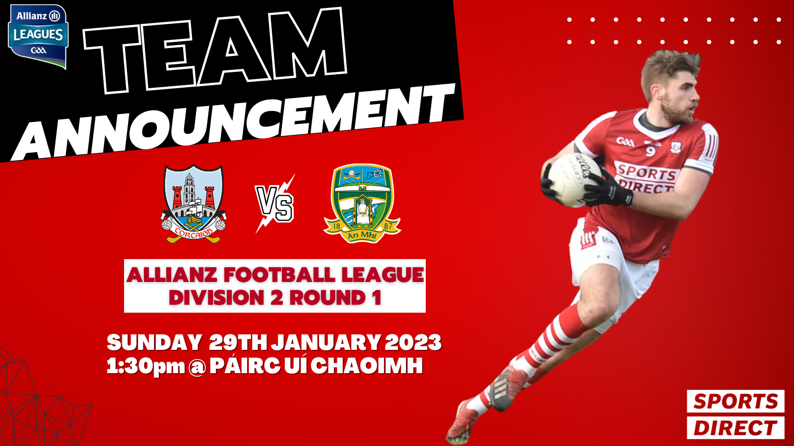 The Cork Senior Football team to play Meath has been announced – Cork GAA