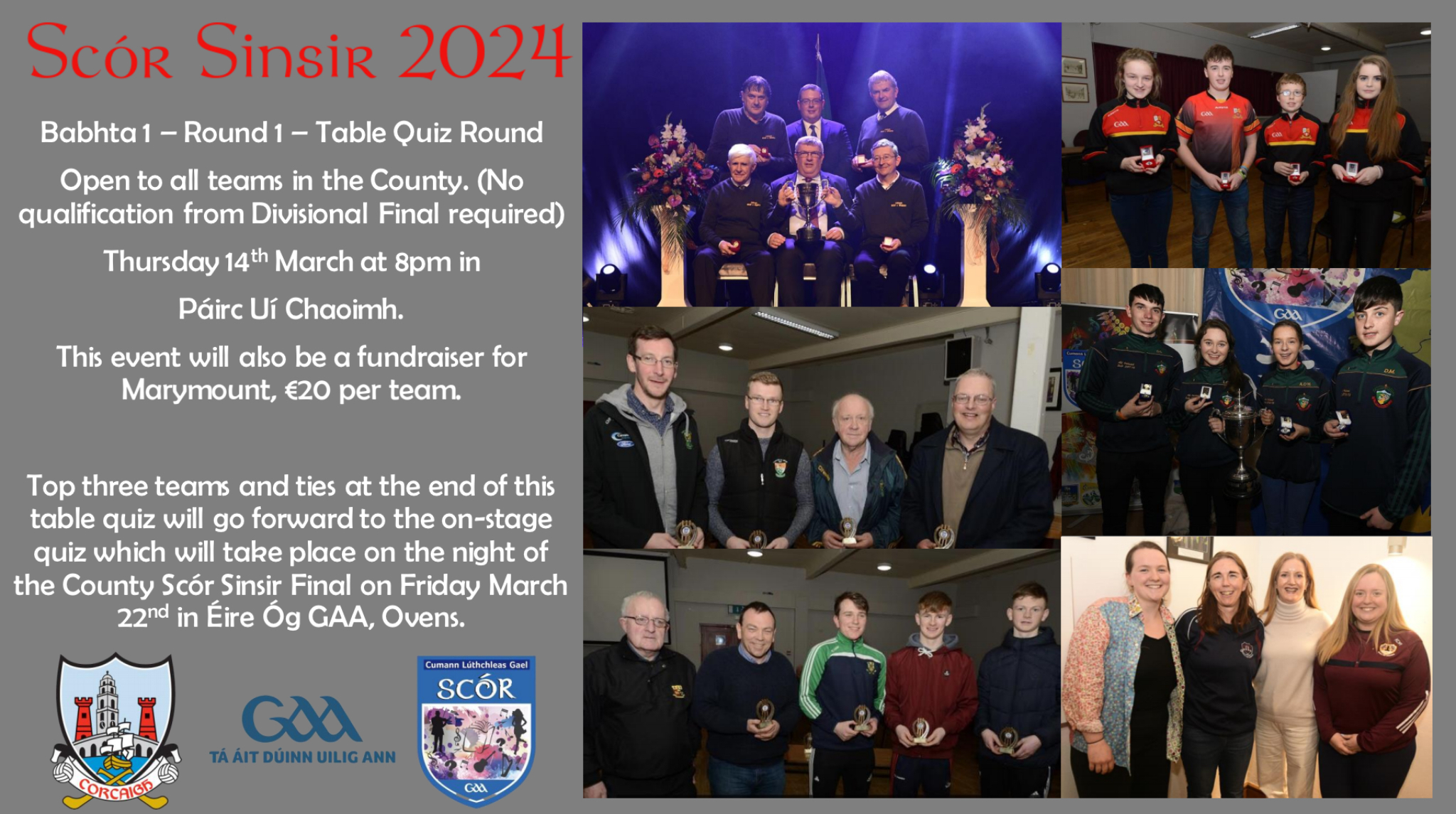 Cork Scór Sinir Tráth na gCeist Babhta 1; – Cork GAA