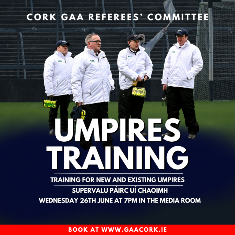 Umpire Training – Cork GAA