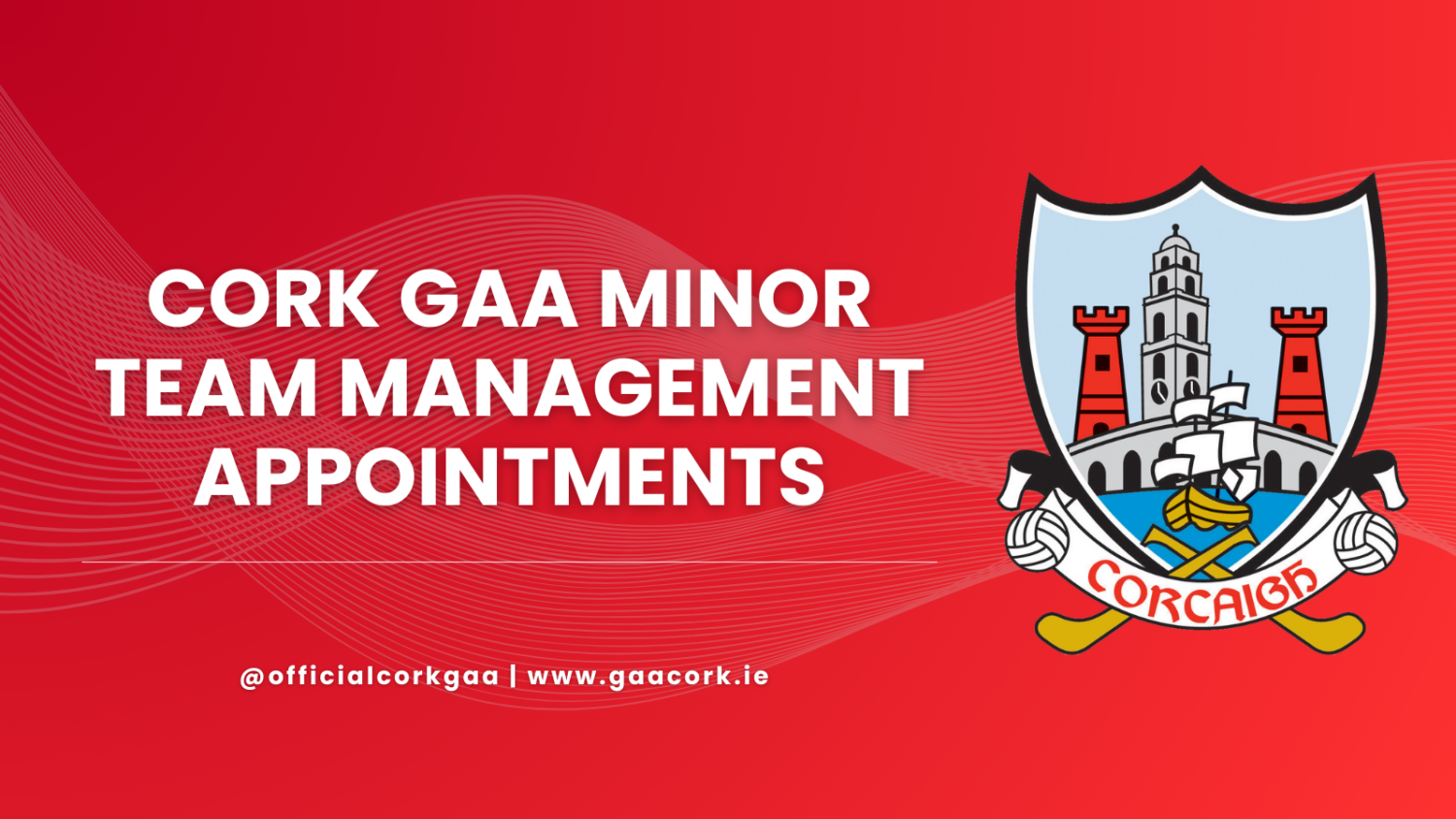 Cork GAA Minor Team Management Appointments – Cork GAA