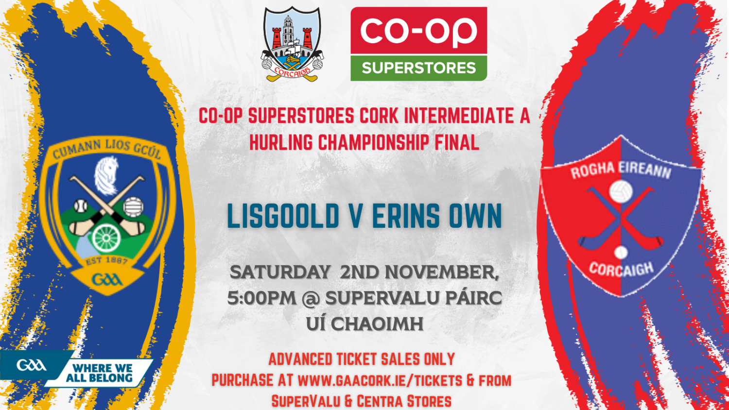 Erins Own & Lisgoold to battle for Co Op Superstores Intermediate ‘A ...