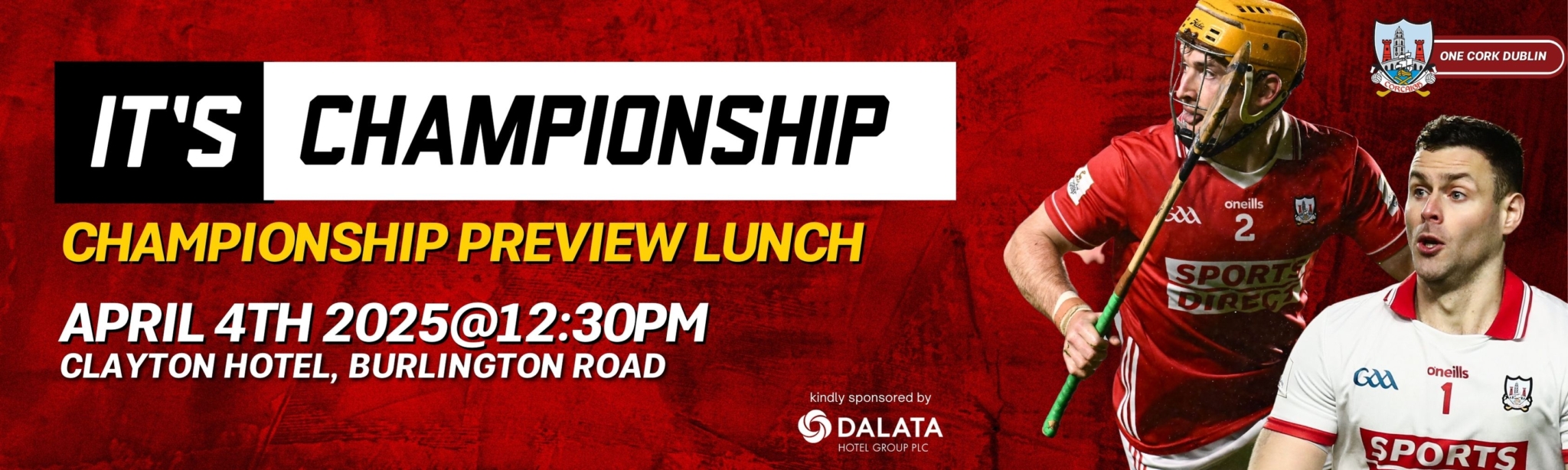 Join Us for the One Cork Dublin Championship Preview Lunch – Cork GAA