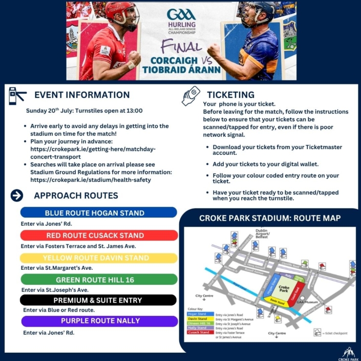 Croke Park Stadium Information – Cork GAA