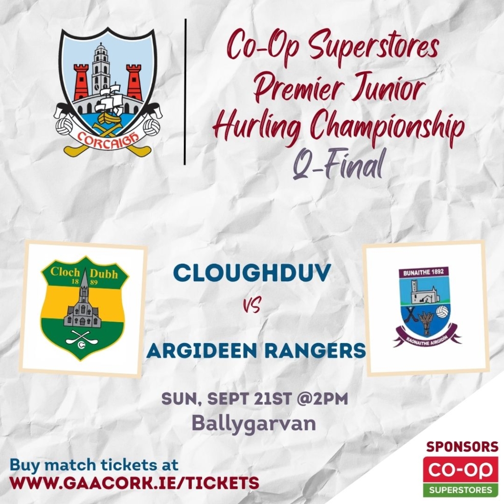 Events for 29th September 2025 – Cork GAA