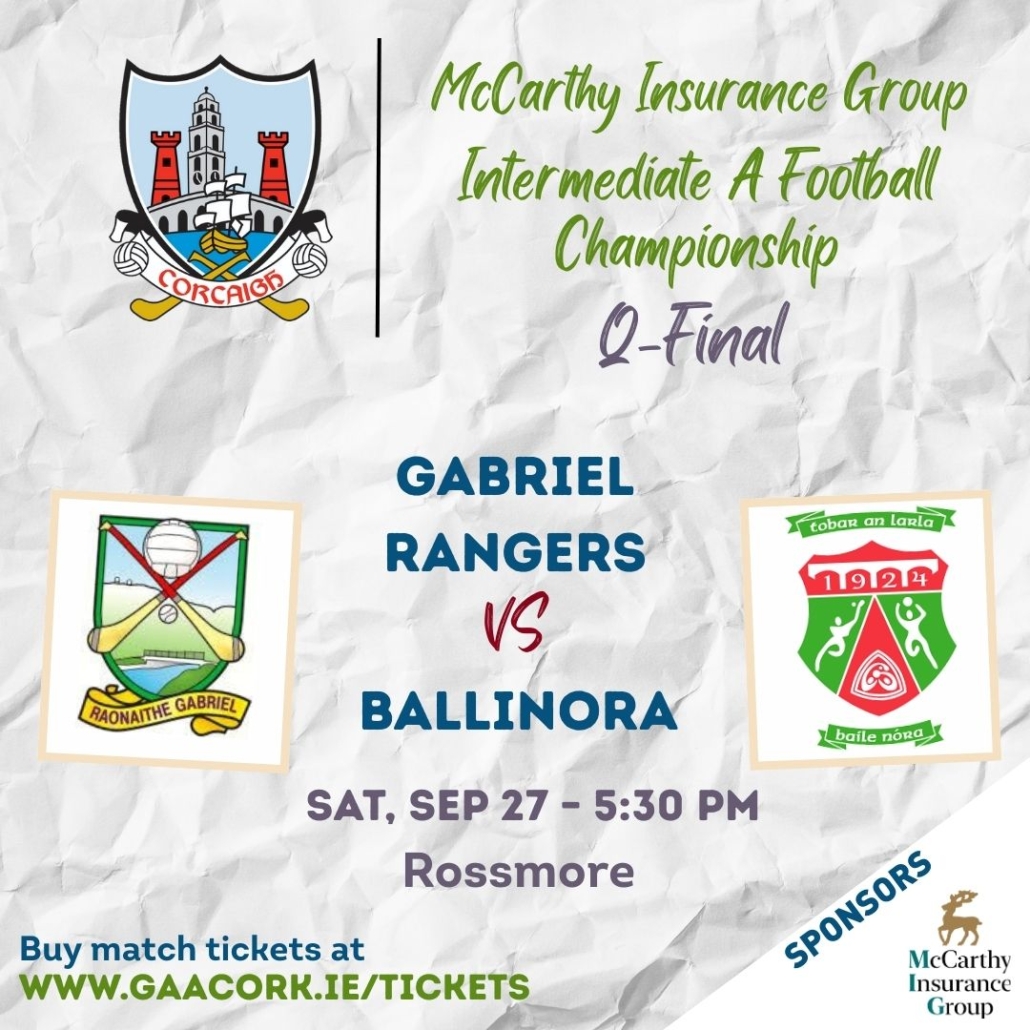 McCarthy Insurance Group Intermediate A Football Championship Quarter ...