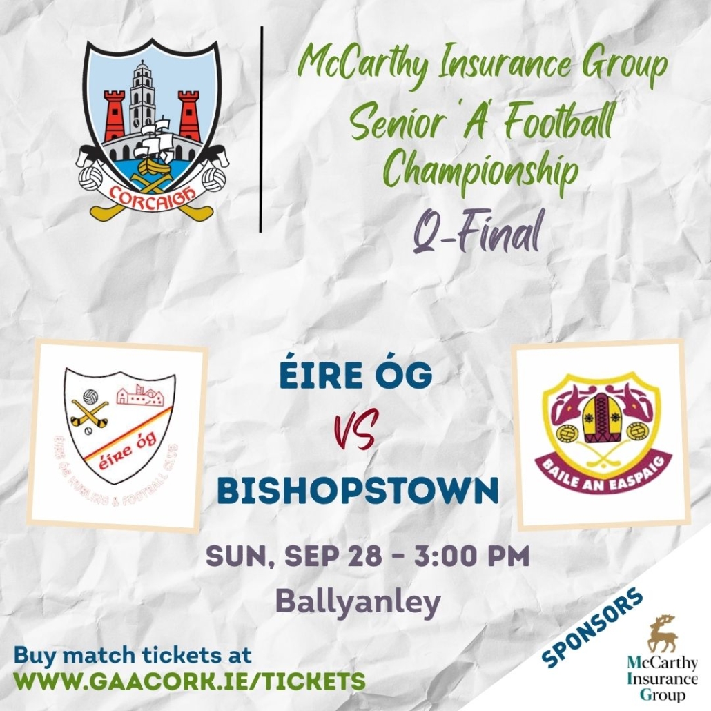 McCarthy Insurance Group Senior A Football Championship Quarter-Final ...