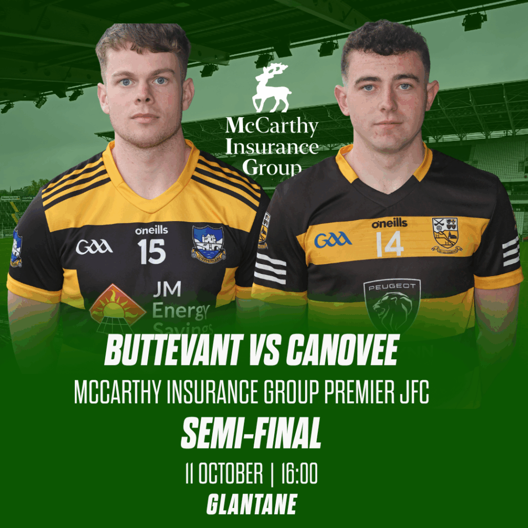 Buttevant vs Canovee | McCarthy Insurance Group Premier Junior Football ...