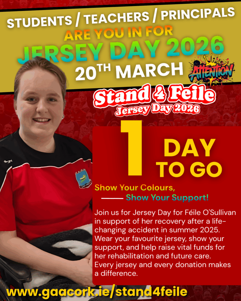 Counting Down to Jersey Day – Stand 4 Féile – Cork GAA