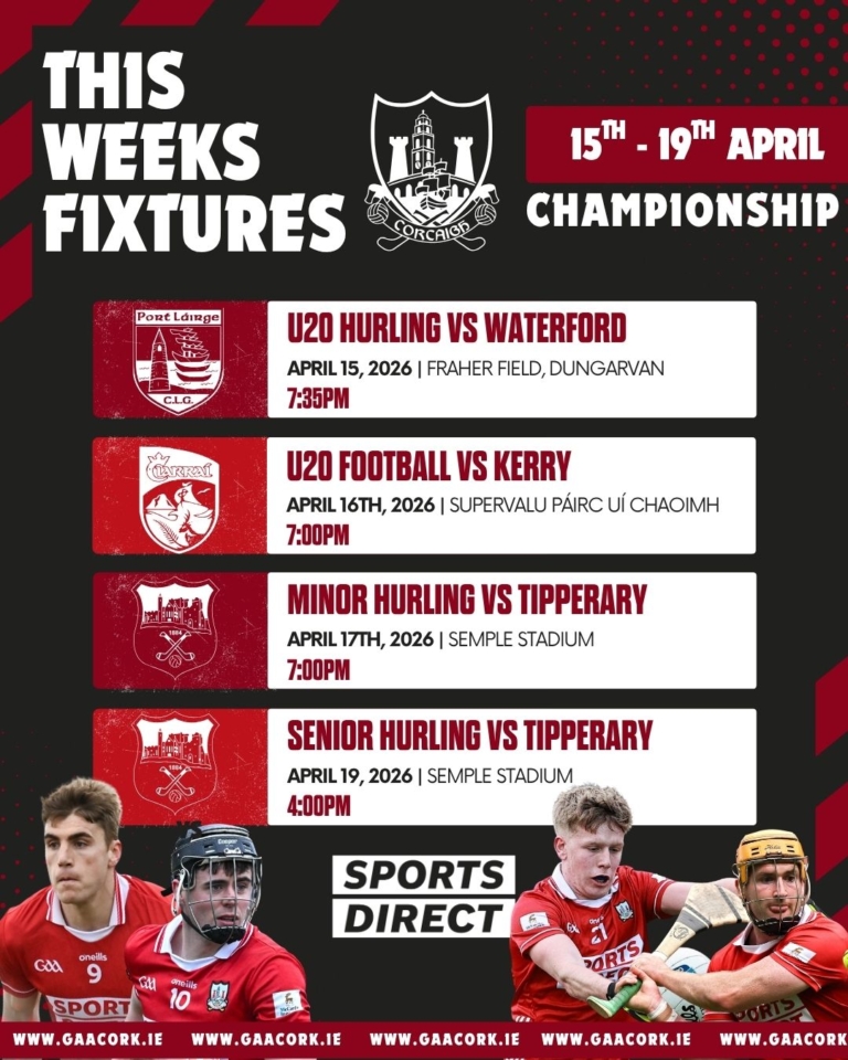 This Week’s Championship Fixtures – Cork GAA